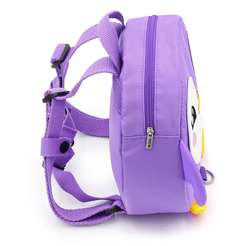 penguin walking with backpack