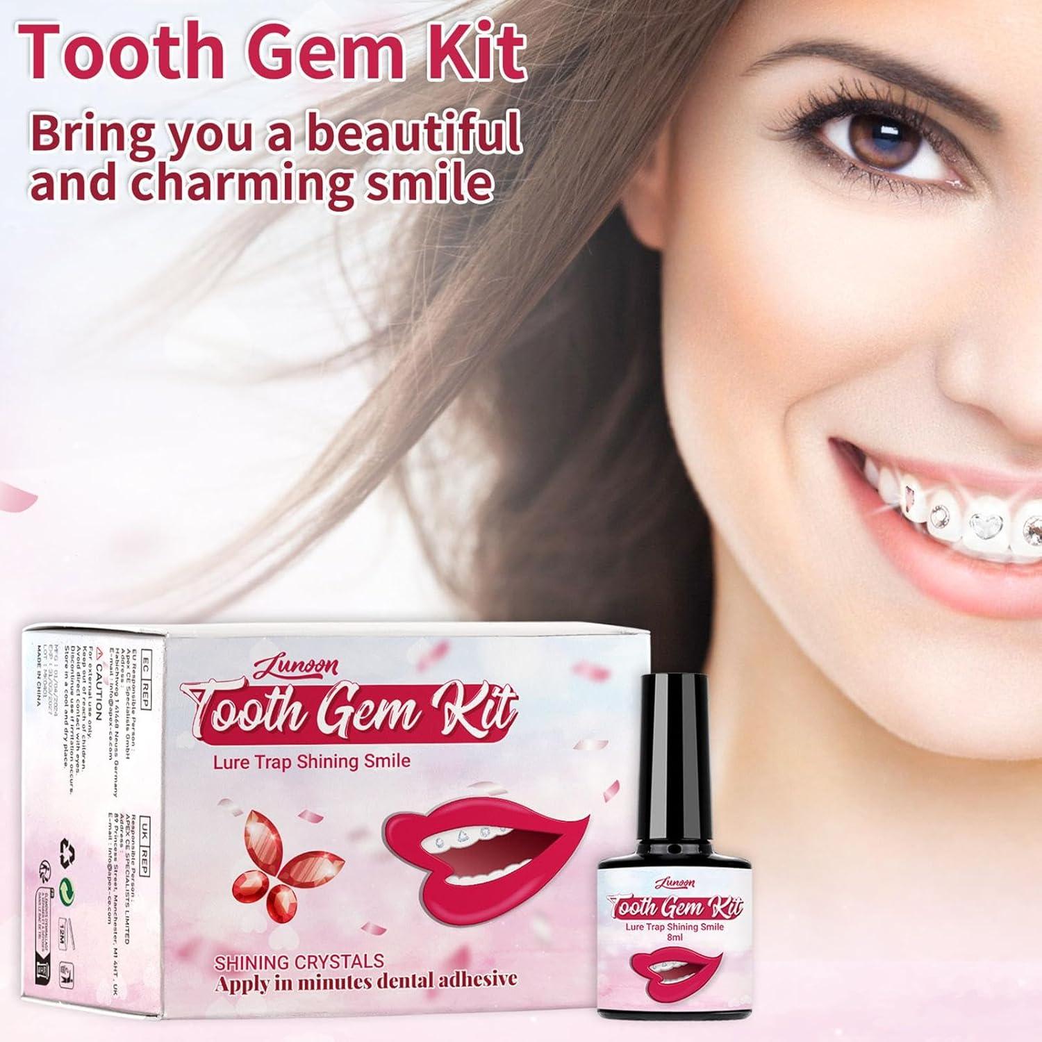 Tooth Gemstone Set | DIY Tooth Jewelry Kit for a Bright Smile | Shiny ...