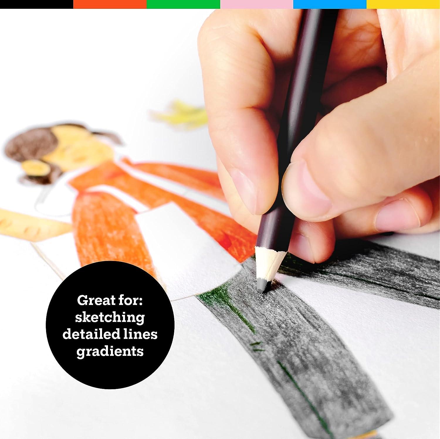 48 ct Oil Pastel Pencils for Artists - Soft Core Colored Pencils for ...