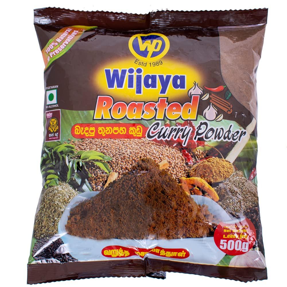 Wijaya Roasted Curry Powder 500g (1.1lbs) - Authentic Sri Lankan Blend ...