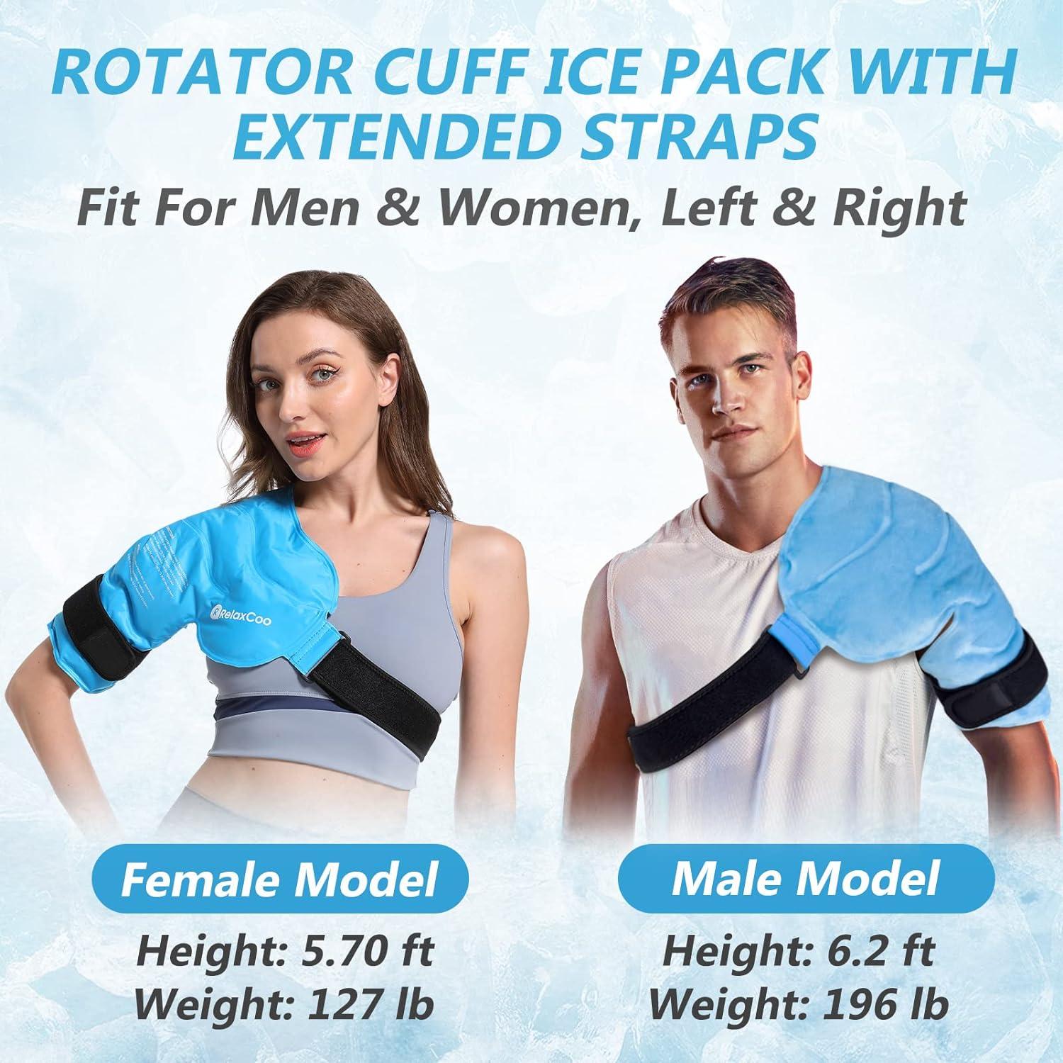 RelaxCoo Shoulder Ice Pack - Rotator Cuff Cold Therapy Gel Wrap for ...