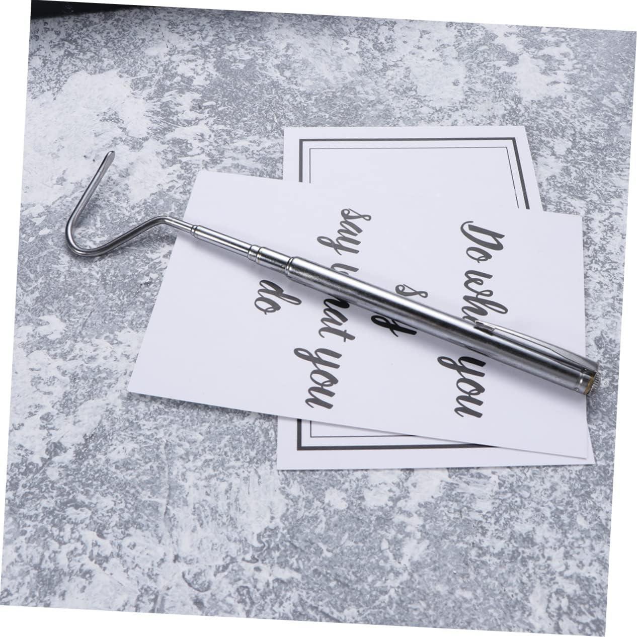 POPETPOP telescoping pole with hook pocket stainless steel snake tong ...