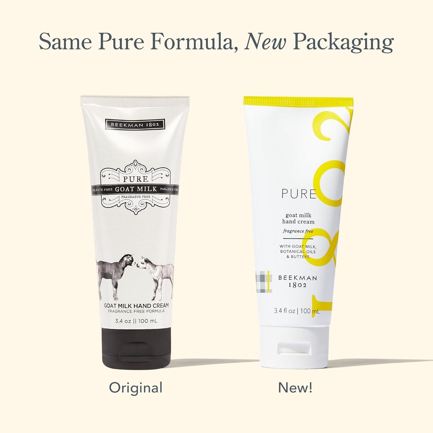 Beekman 1802 Pure Goat Milk Hand Cream - Moisturizing Lotion for Dry ...