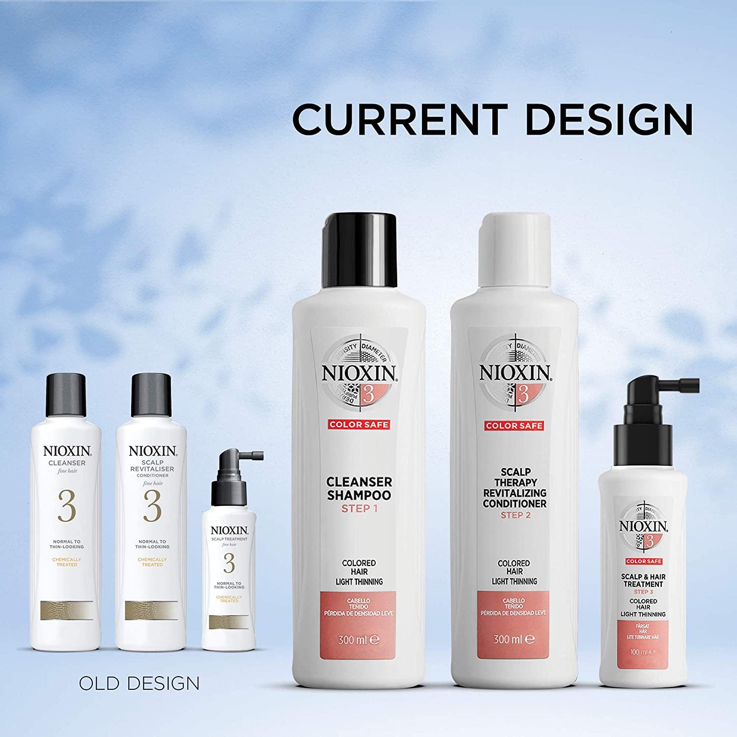 Nioxin System 3 Scalp Cleansing Shampoo with Peppermint Oil - Dandruff ...