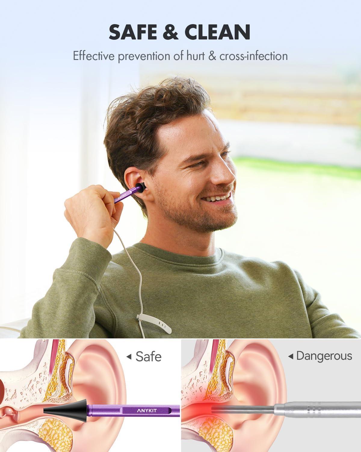 Anykit Digital Otoscope for Phone & Tablet - Ultra Clear Ear Camera ...