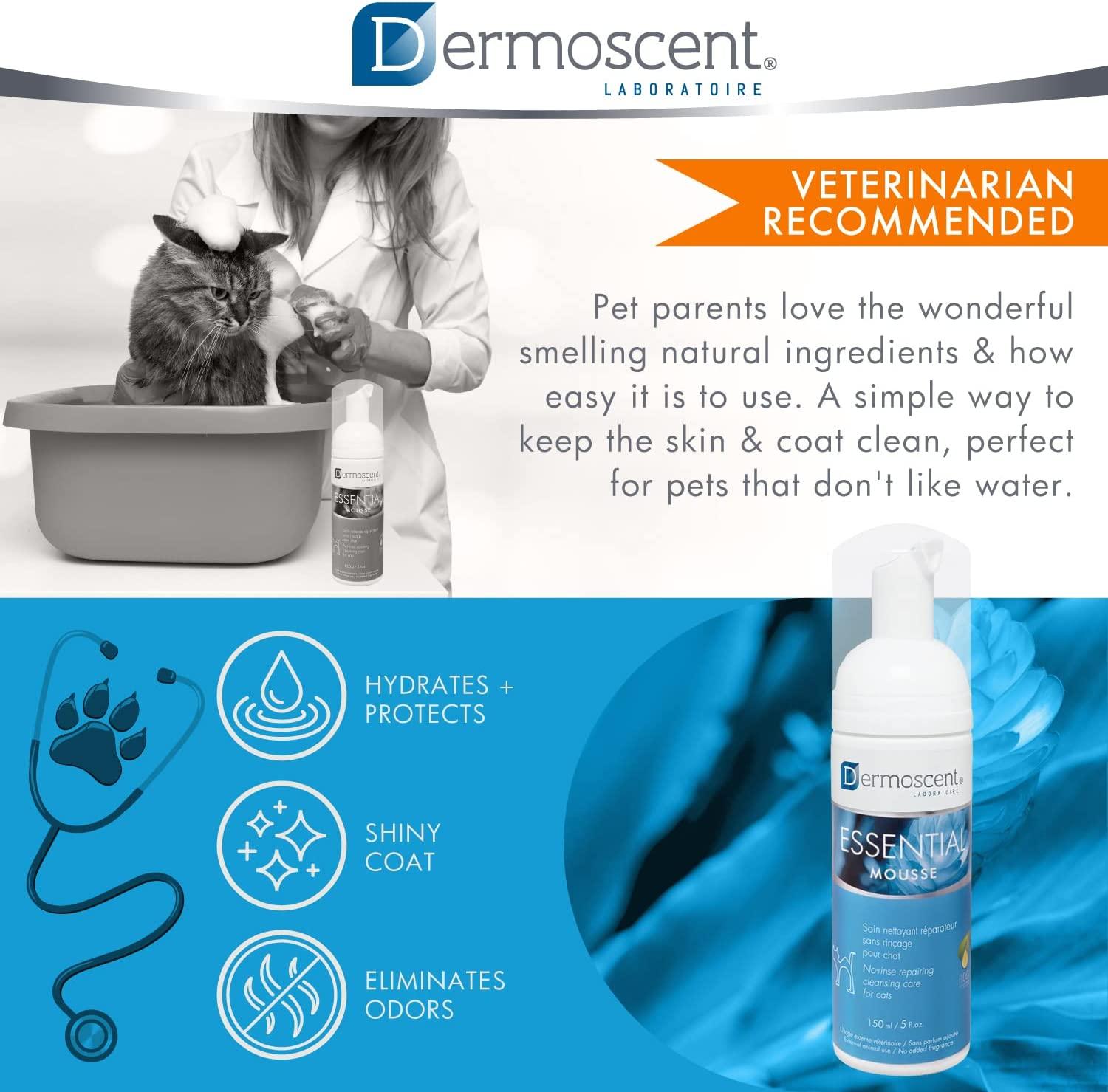 Dermoscent Essential Mousse for Cats 150ml - Natural Cat Grooming ...