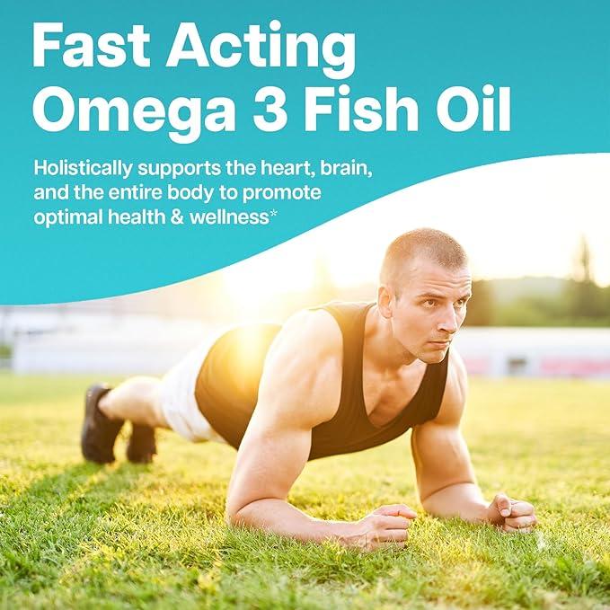 Nutriana Omega 3 Fish Oil 1500mg - High Potency rTG DHA & EPA ...