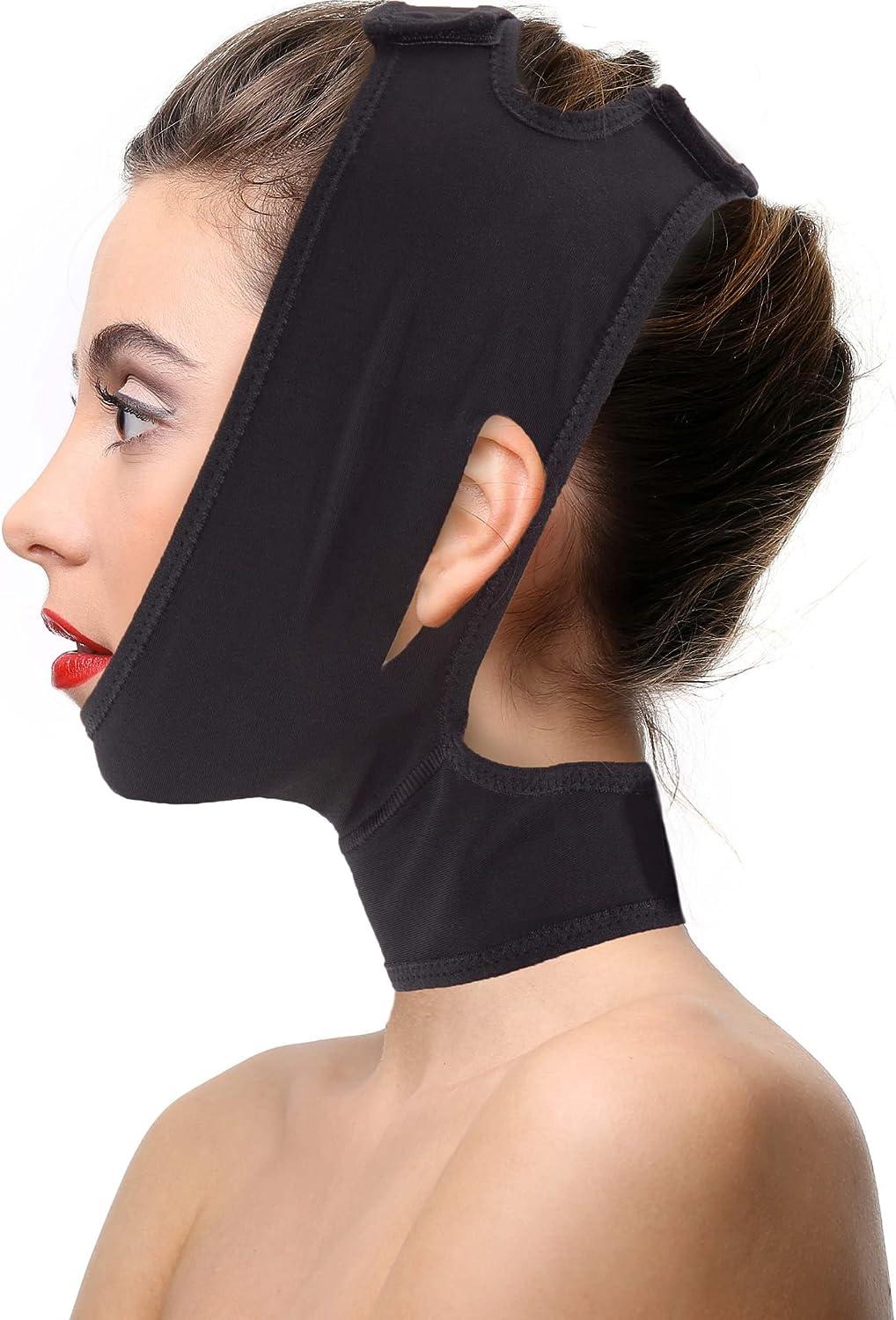 Chin Compression Garment Strap Band Face Lift - Neck Cover Face ...
