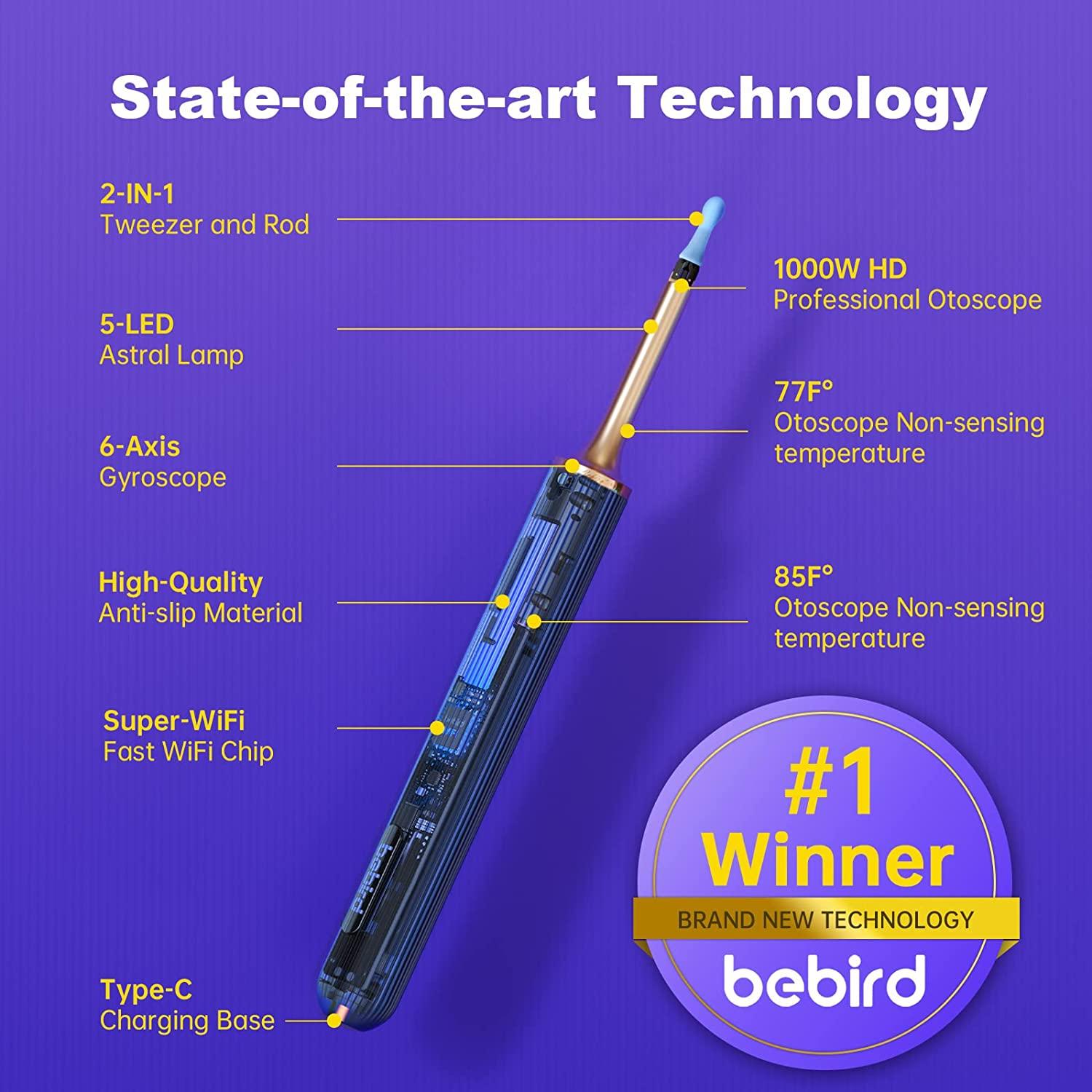 BEBIRD Note3 Pro Max Ultimate 10MP HD Ear Wax Removal Camera Tool with ...