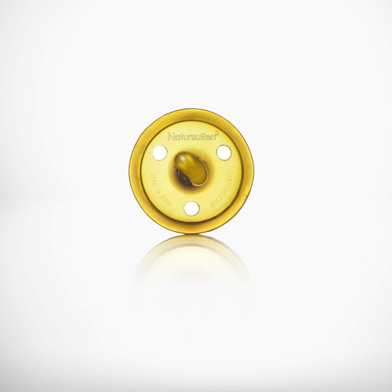 Organic Pacifier for Baby - Round Shield Jaw-Friendly Orthodontic Size ...