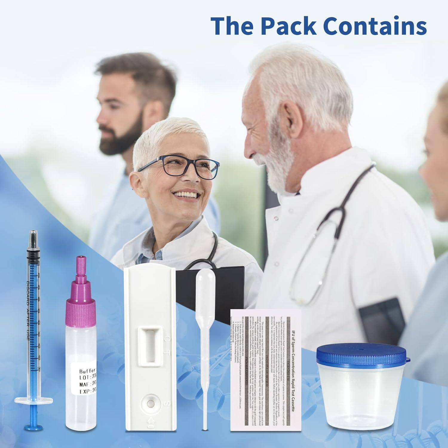 Male Fertility Home Test Kits for Men - Show Sperm Counts Normal or Low ...