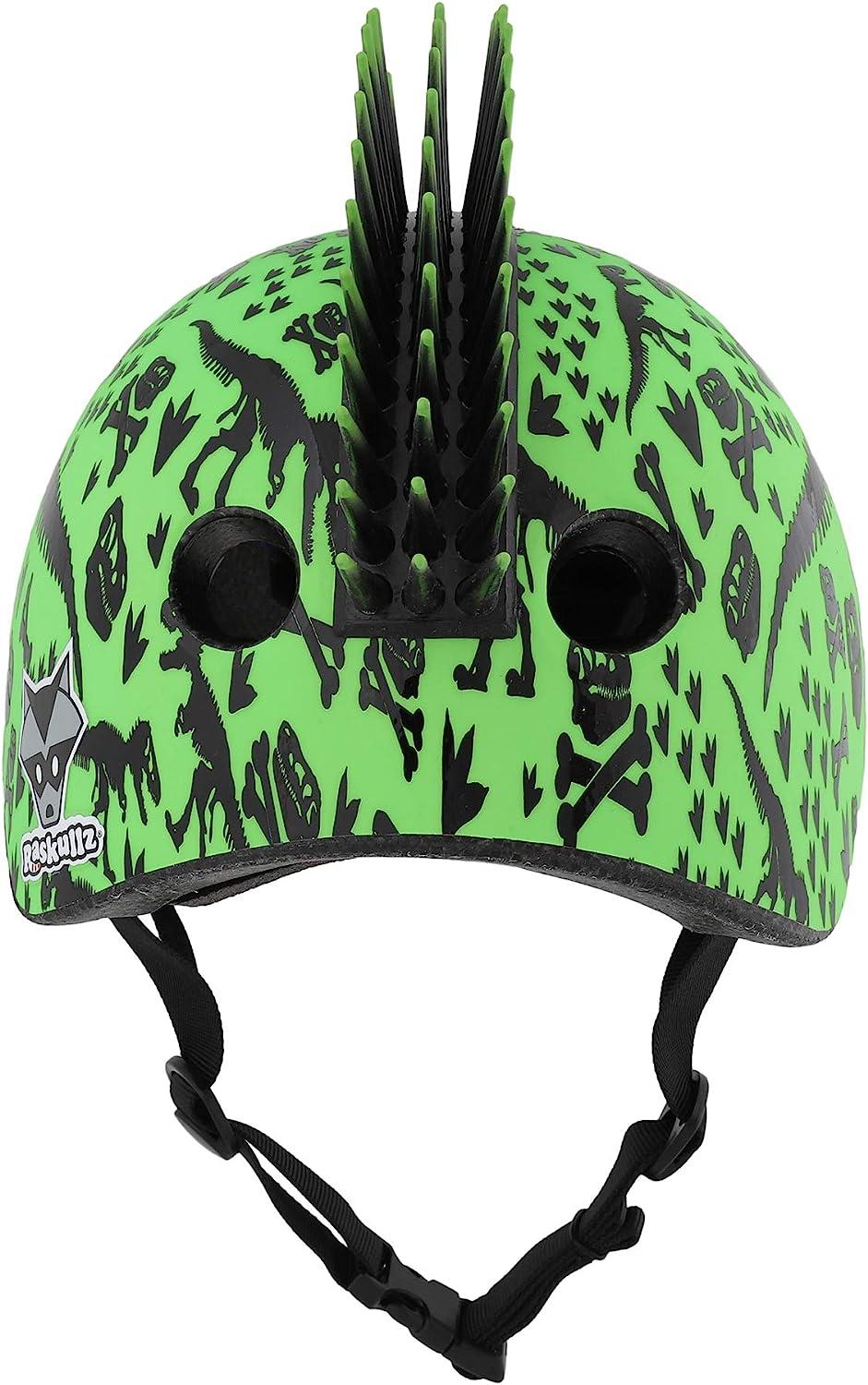 Raskullz Mohawk Toddler & Child Helmets - Skelosaurus Design | Ages 3 ...