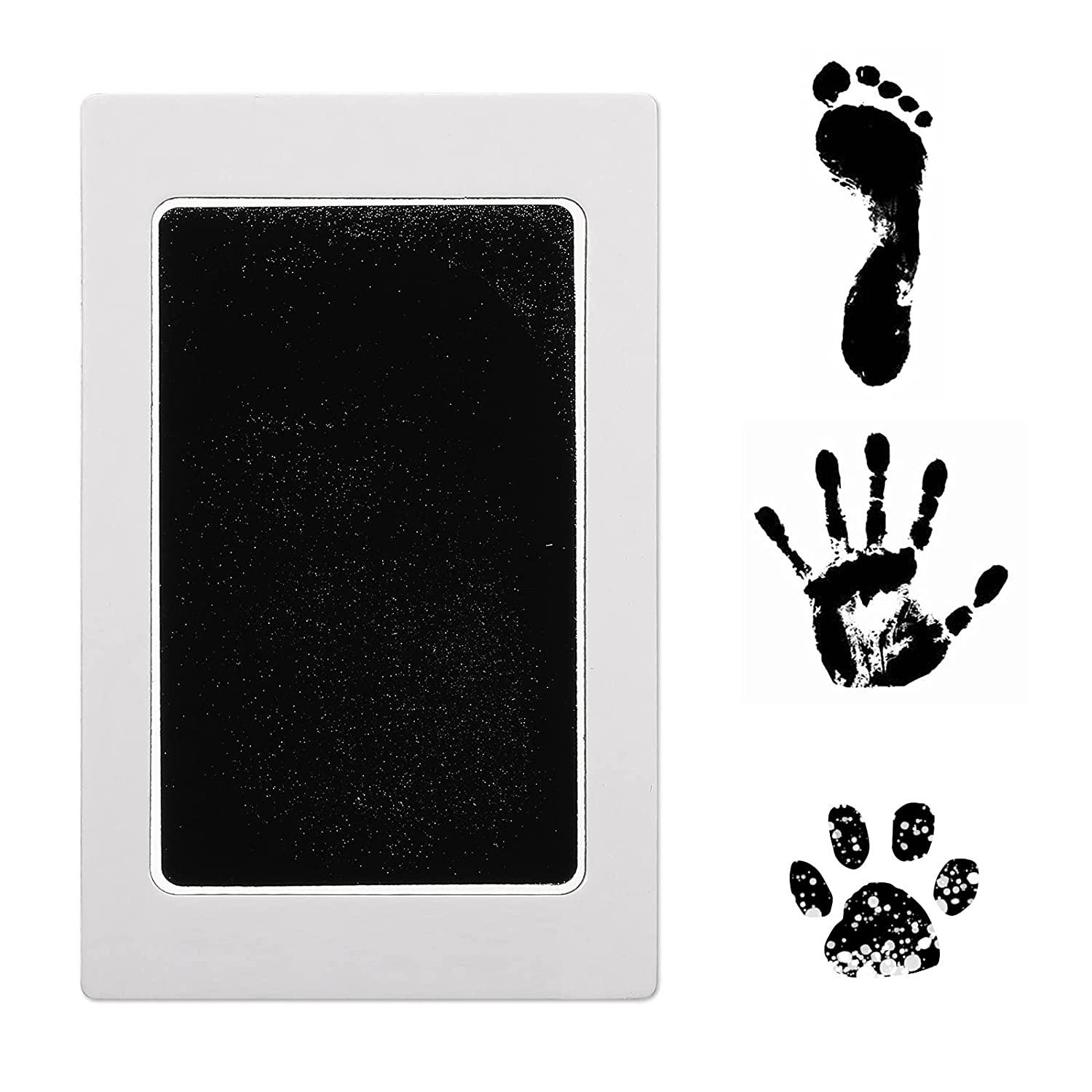 Inkless Handprint & Footprint Kit | Baby Safe Ink Pad for Newborn | Paw ...