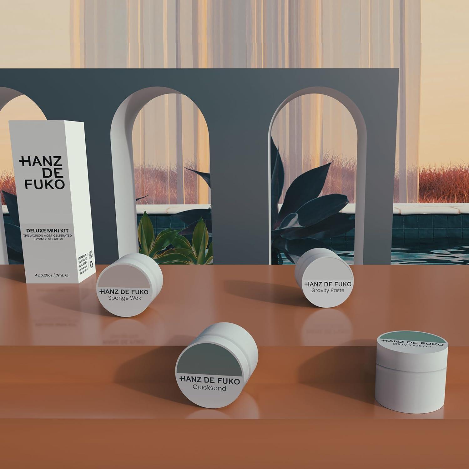 Hanz de Fuko Deluxe Mini Hair Care Kit - Super Styling Sampler with ...