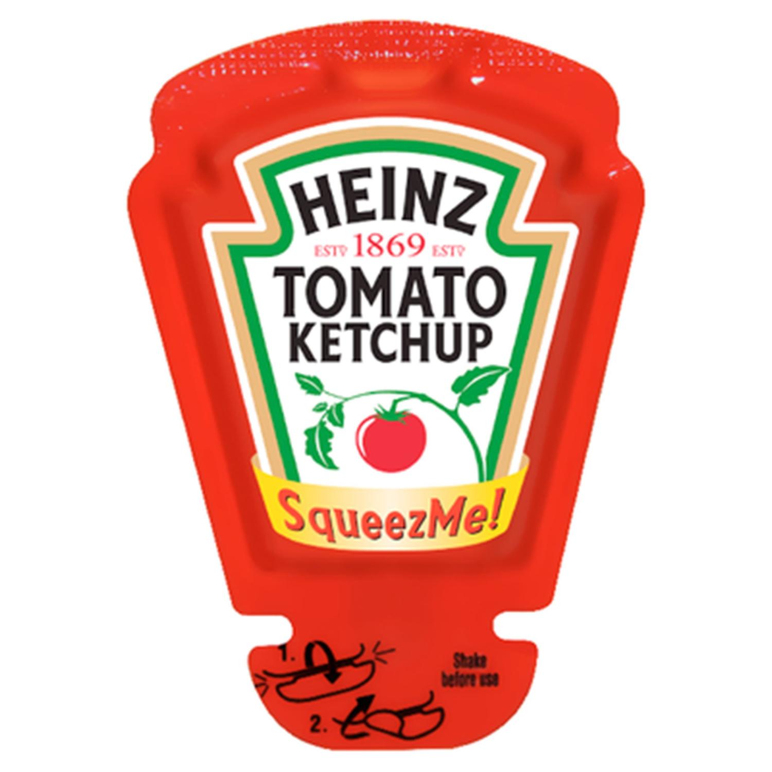 Heinz Tomato Ketchup Squeeze Packets - 100x26ml - Pack of 1 | Buy Now ...