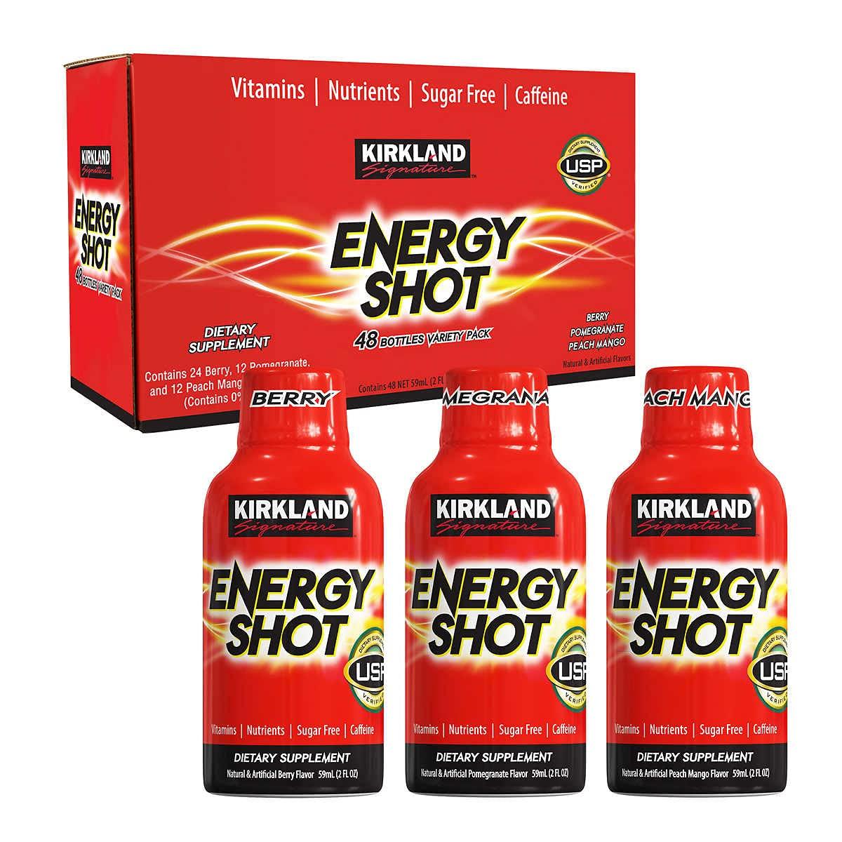 Kirkland Signature Energy Shot Dietary Supplement Variety Pack - 48 ...