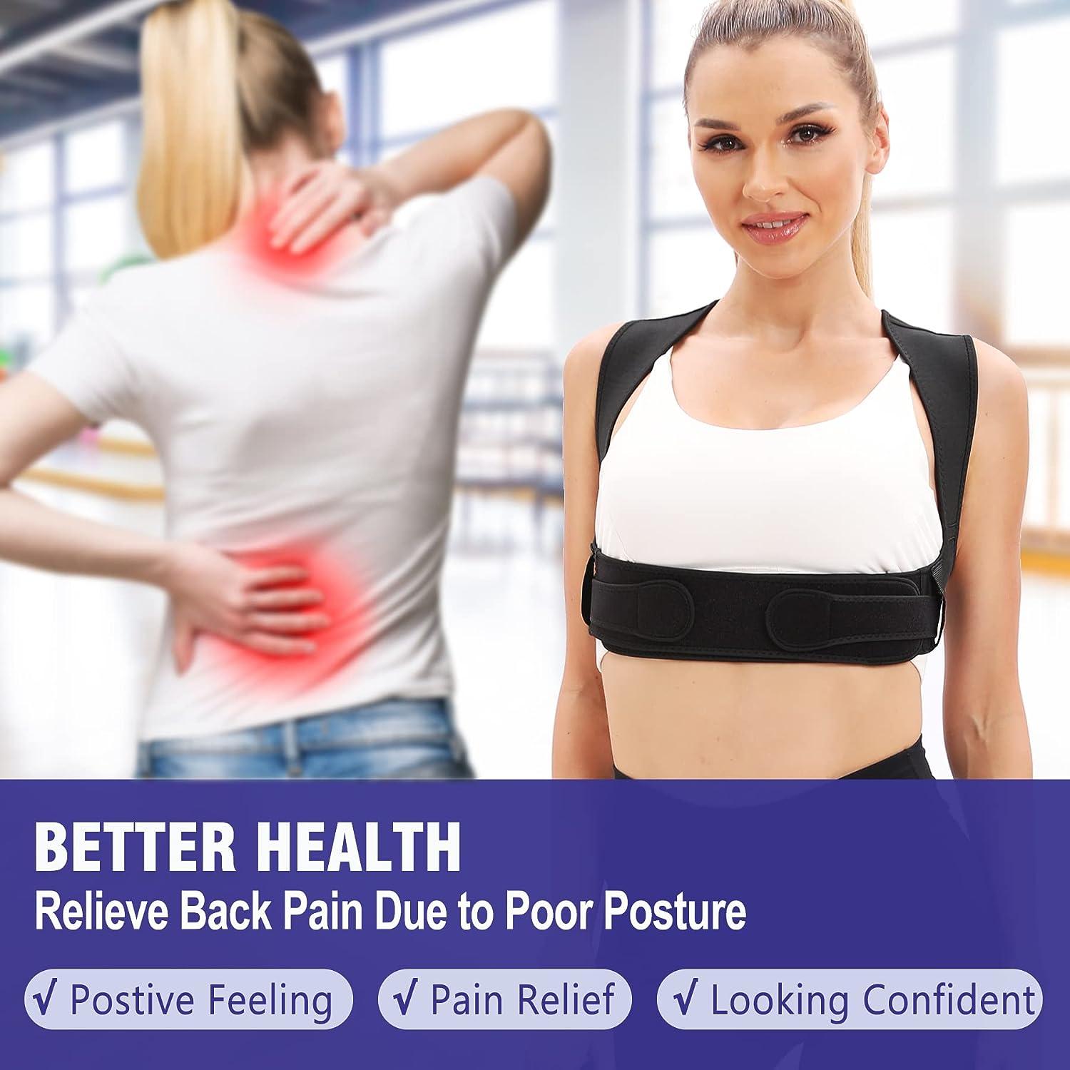 Moxita Posture Corrector for Women and Men - Adjustable Upper Back ...