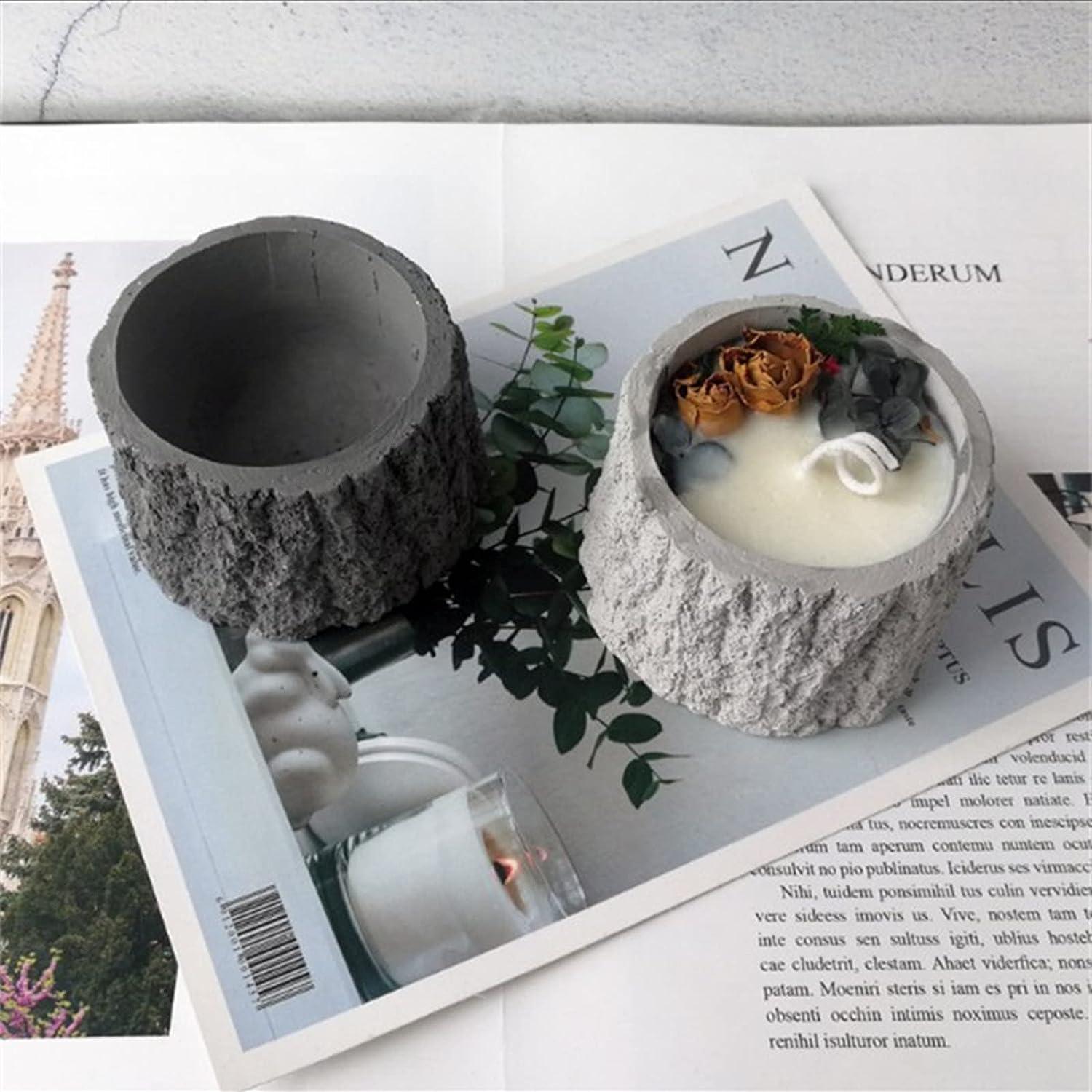Tree Stump Silicone Mold for Succulent Planter, Candle Holder, Pen ...