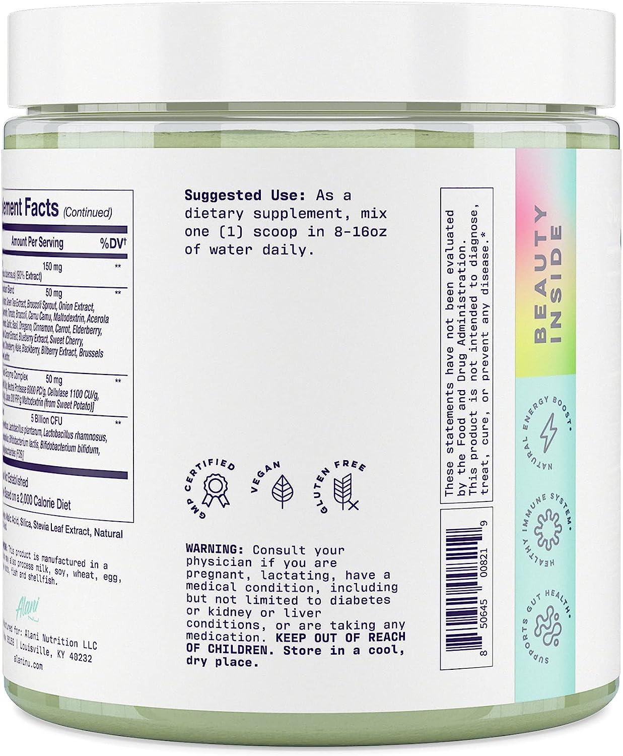 Alani Nu Super Greens Powder - Premium Superfood Supplement with ...