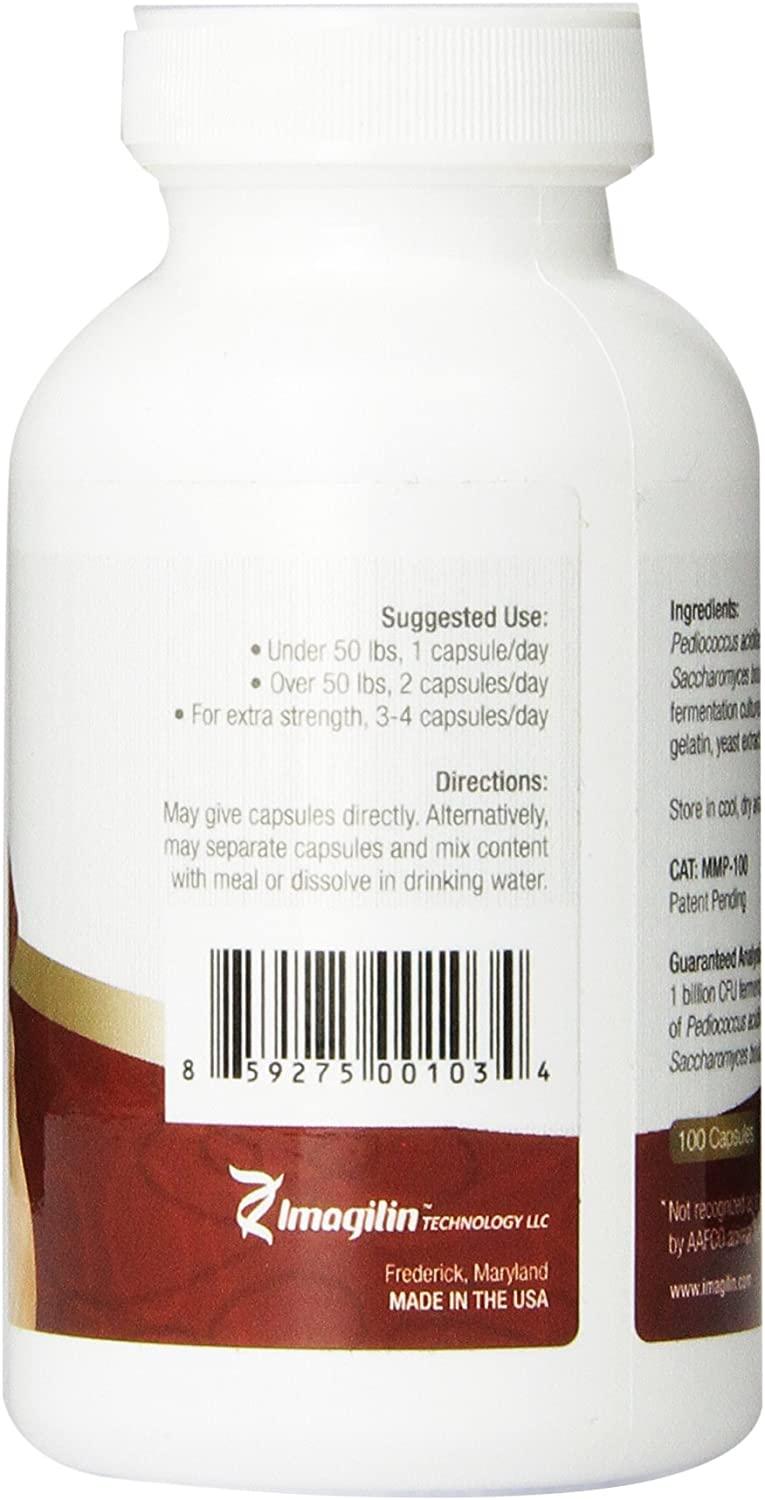 Imagilin MitoMax Premium Probiotics for Dogs and Cats - 100 Capsules ...