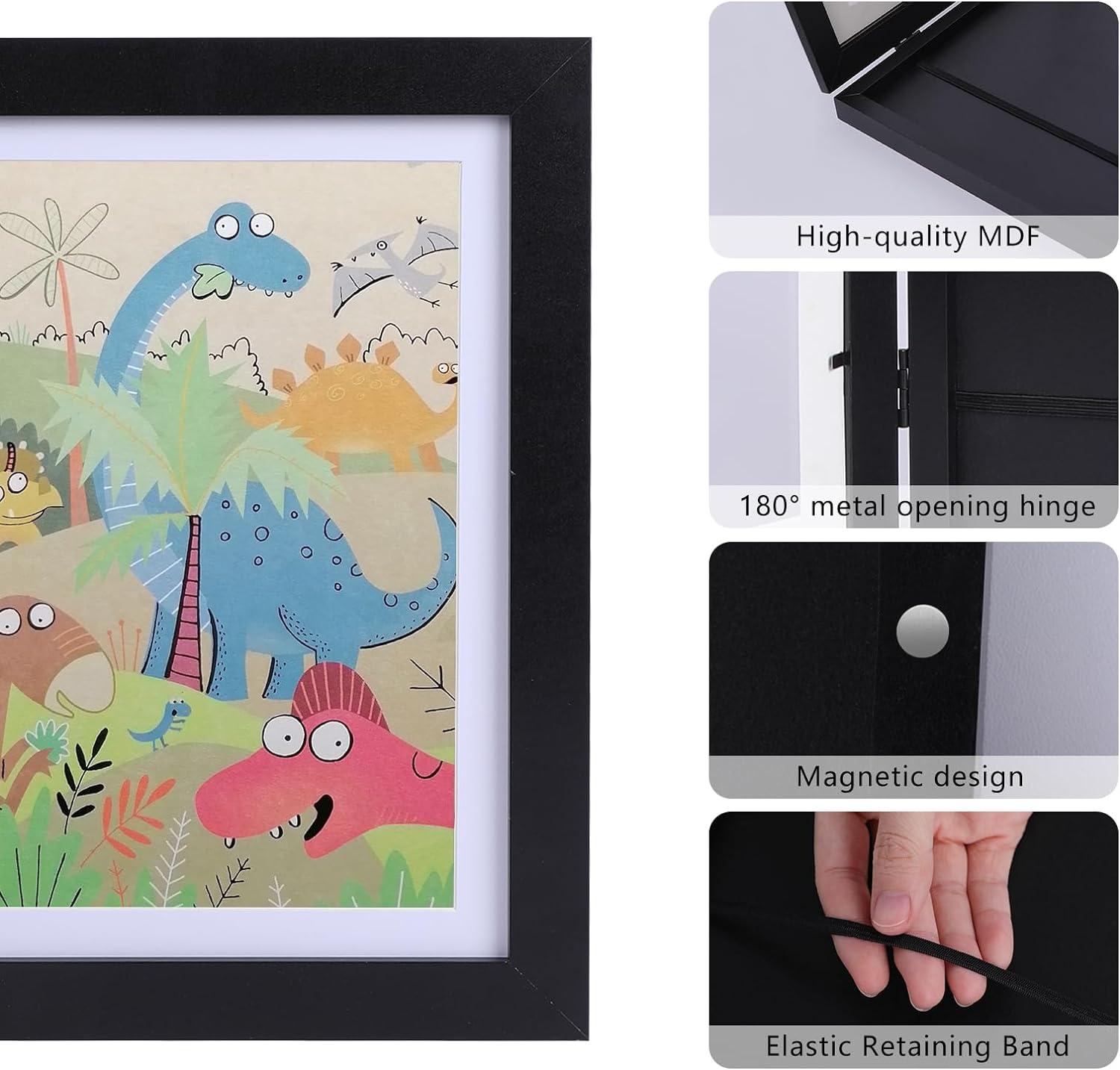 Takezuaa Children's Art Frame - A4 Picture Frame for Kids' Drawings ...