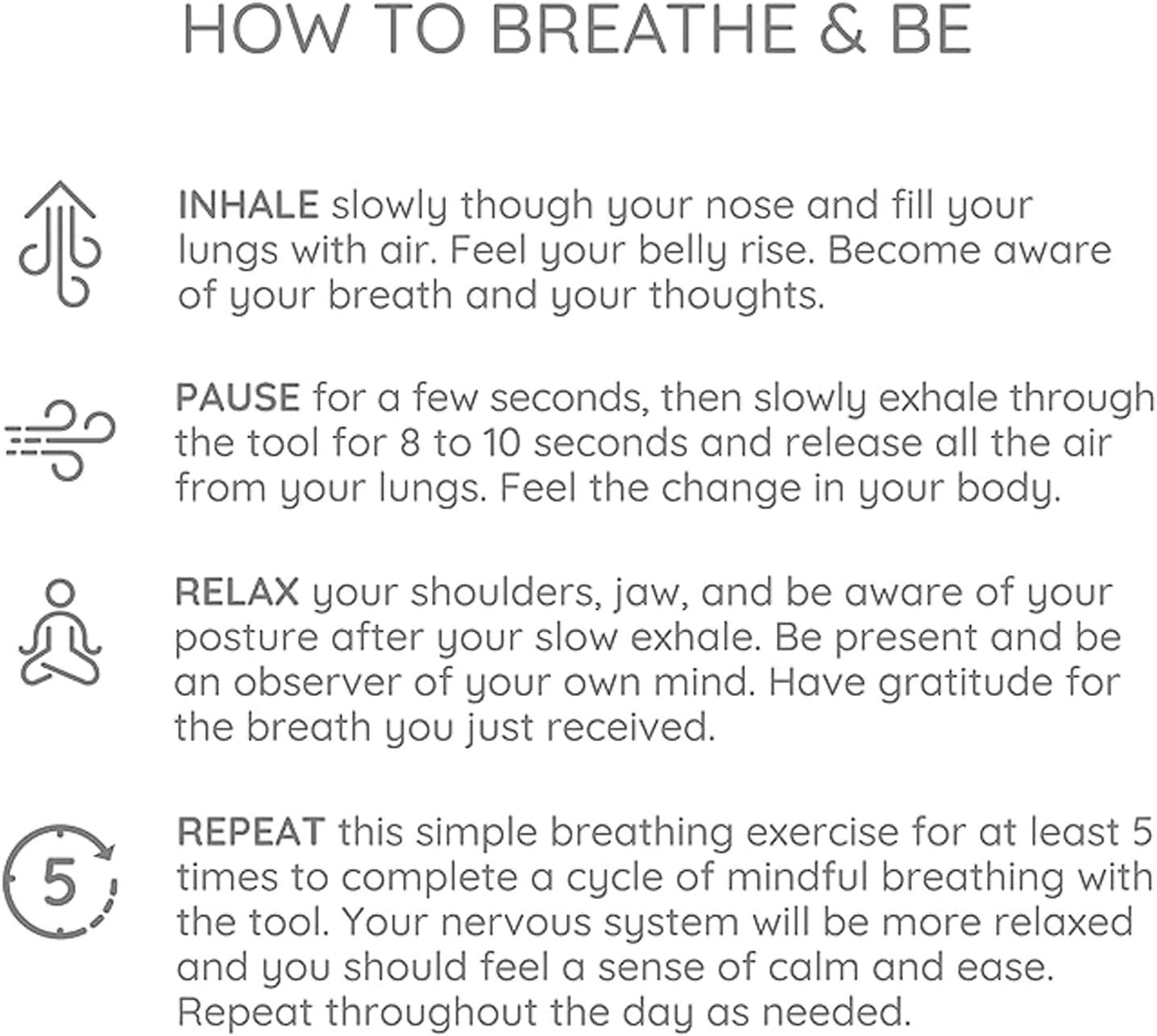 HAORQEE Breathing Necklace - Stop Smoking & Anxiety Relief Whistle ...