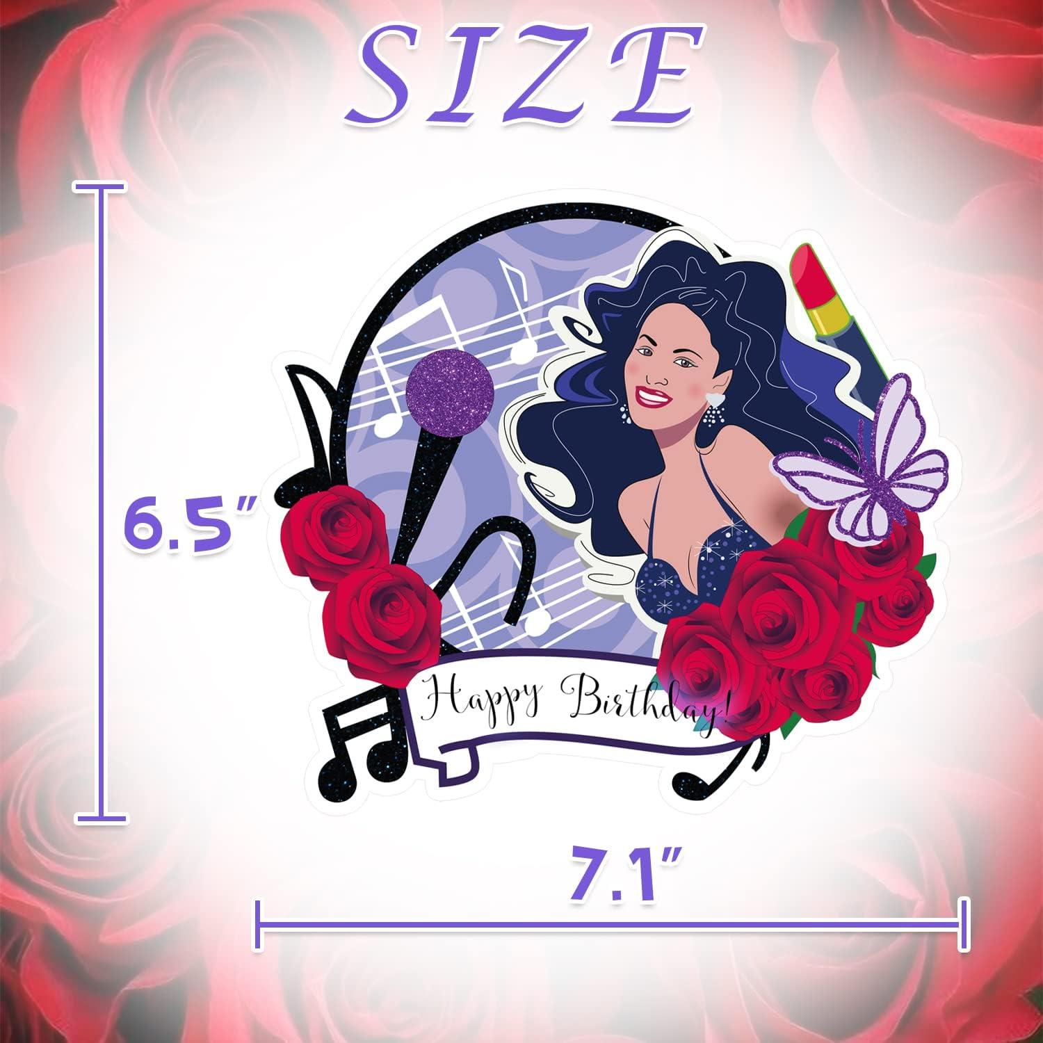 Selena Cake Topper Cupcake toppers Birthday Party Supplies for Girls ...