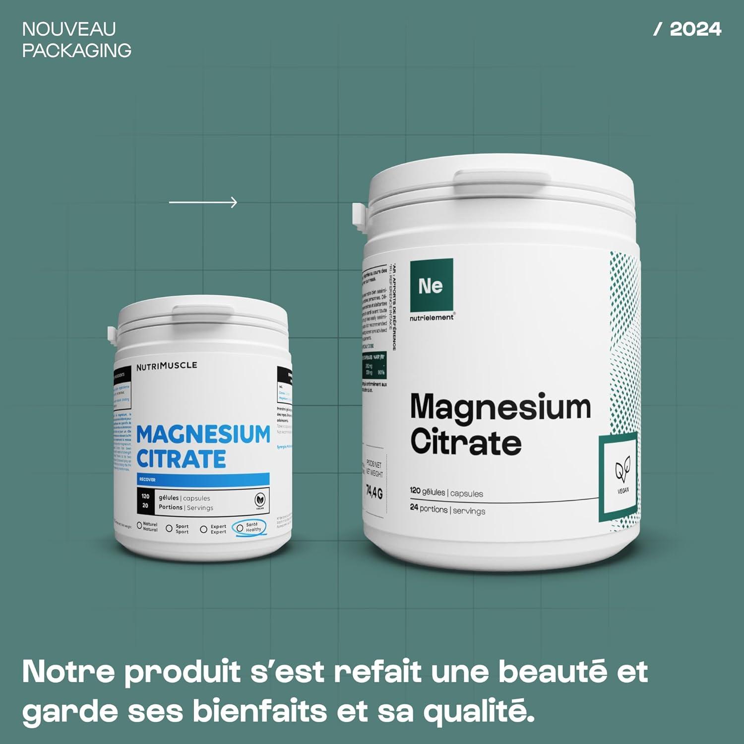 100% Pure Magnesium Citrate | French Minerals Dosed for Athletes For ...