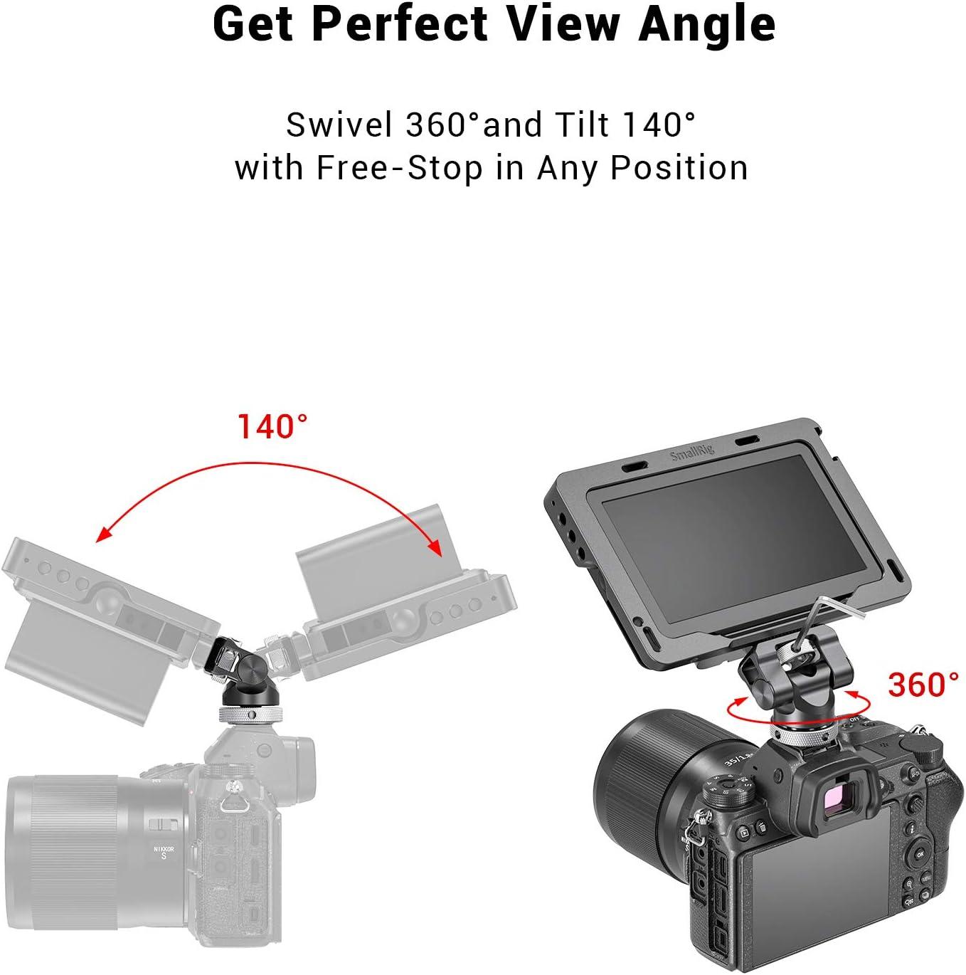 Small Rig Swivel And Tilt Monitor Mount With Cold Shoe - Pc 27 Inch Monitor