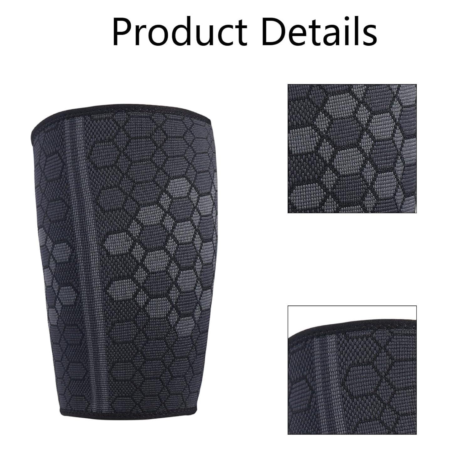 2pcs Thigh Compression Support Sleeves for Men and Women - Hamstring ...