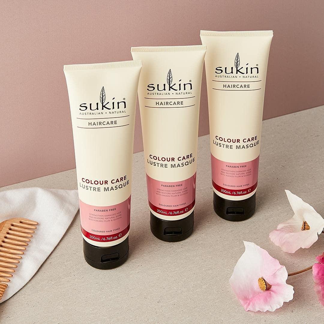 Sukin Colour Care Lustre Masque 6.76 fl oz - Nourishing Hair Treatment ...