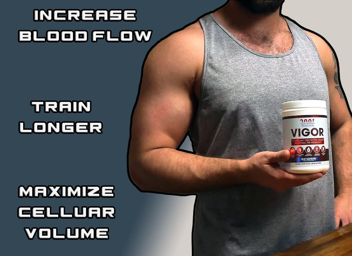 Vigor Stimulant Free Pre-Workout Powder - Nitric Oxide Booster 30 ...