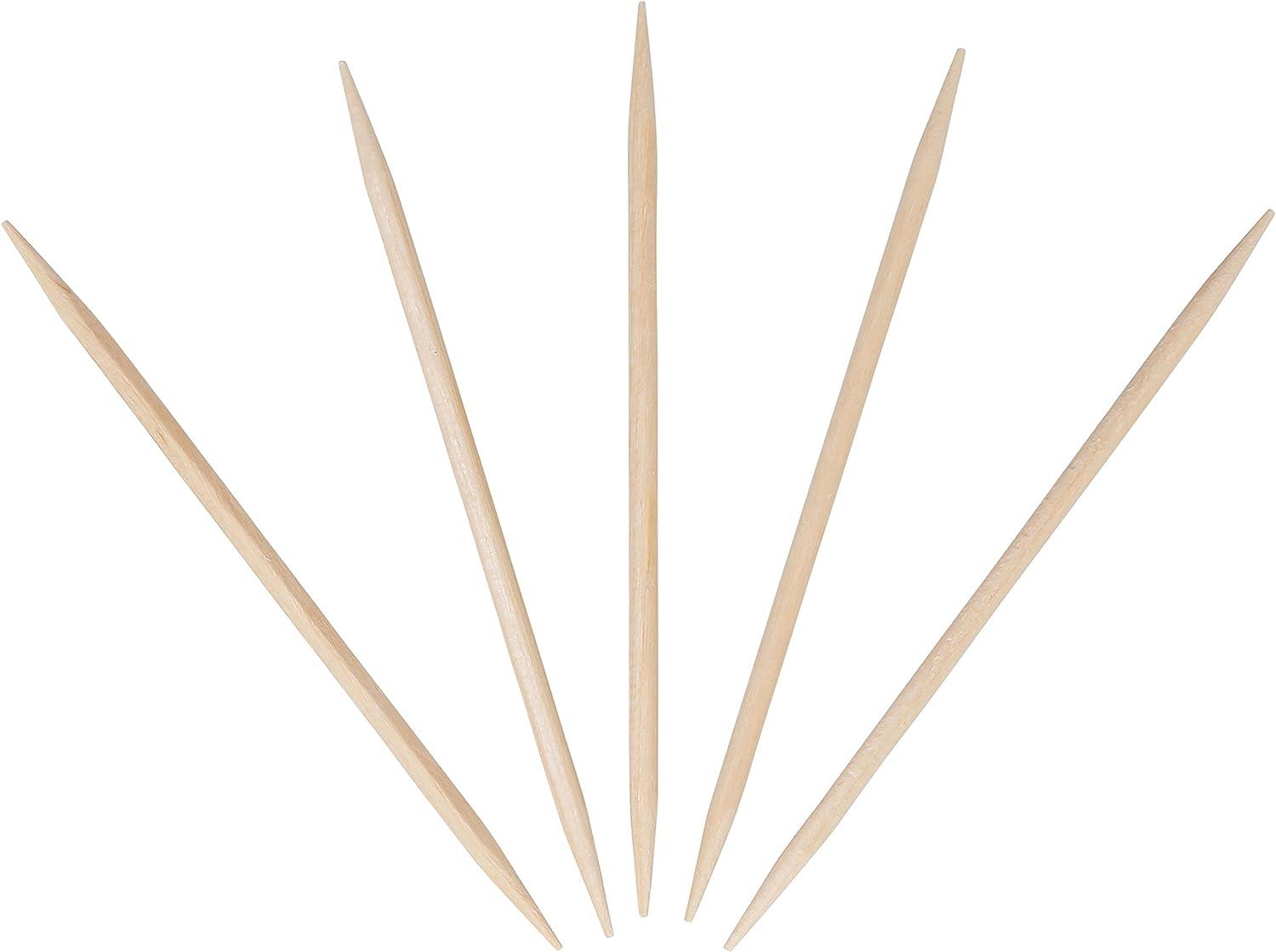 KingSeal Natural Bamboo Round Hotel Toothpicks - 9600 Count (12 Boxes ...