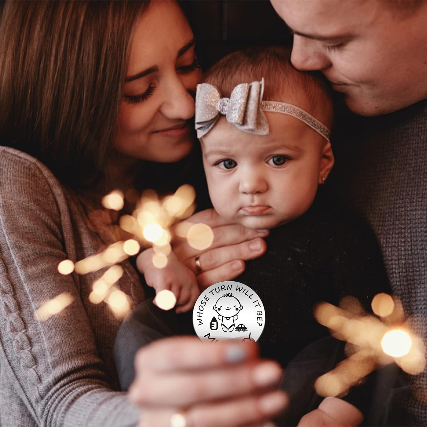 Stainless Steel Funny Decision Coin for New Parents - Engraved ...