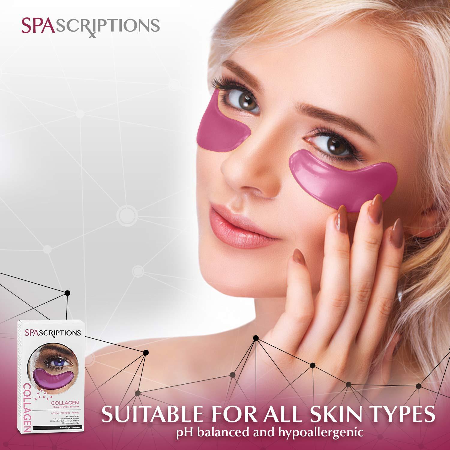 Collagen Hydrogel Under-Eye Pads - 4 Pack | Hydrating Under-Eye ...