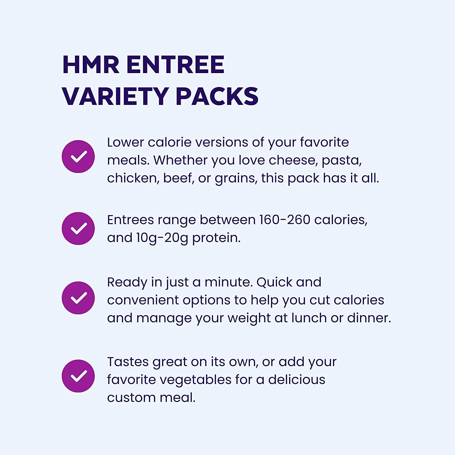 HMR Tasty Chicken Entree Pack - 2 Chicken with Barbecue Sauce, Whole ...