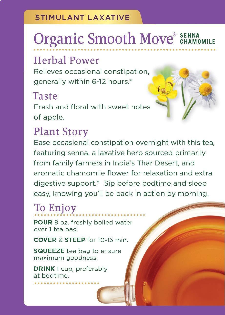 Traditional Medicinals Organic Smooth Move Senna Chamomile Herbal Tea ...
