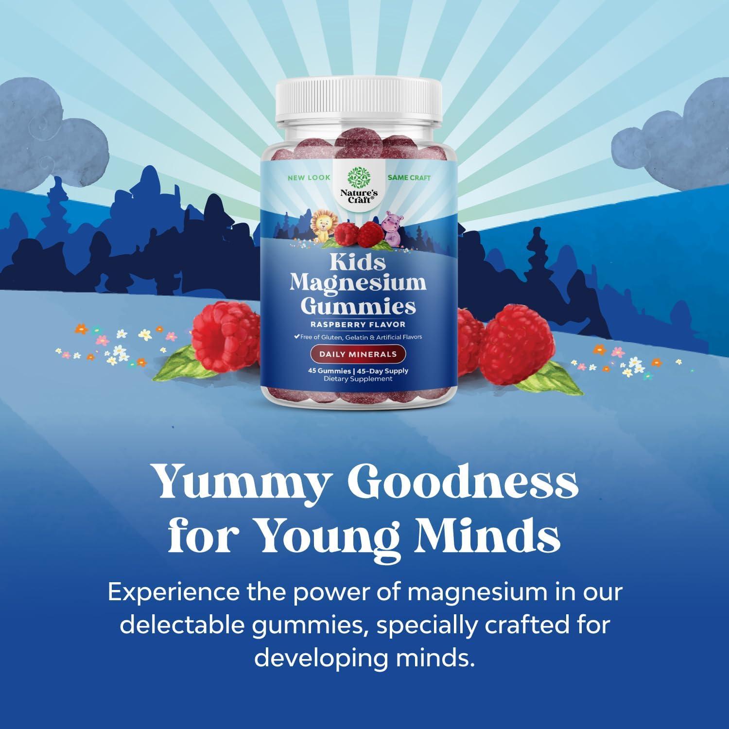 Kid's Relaxing Calm Magnesium Gummies - 85mg Elemental Magnesium for ...
