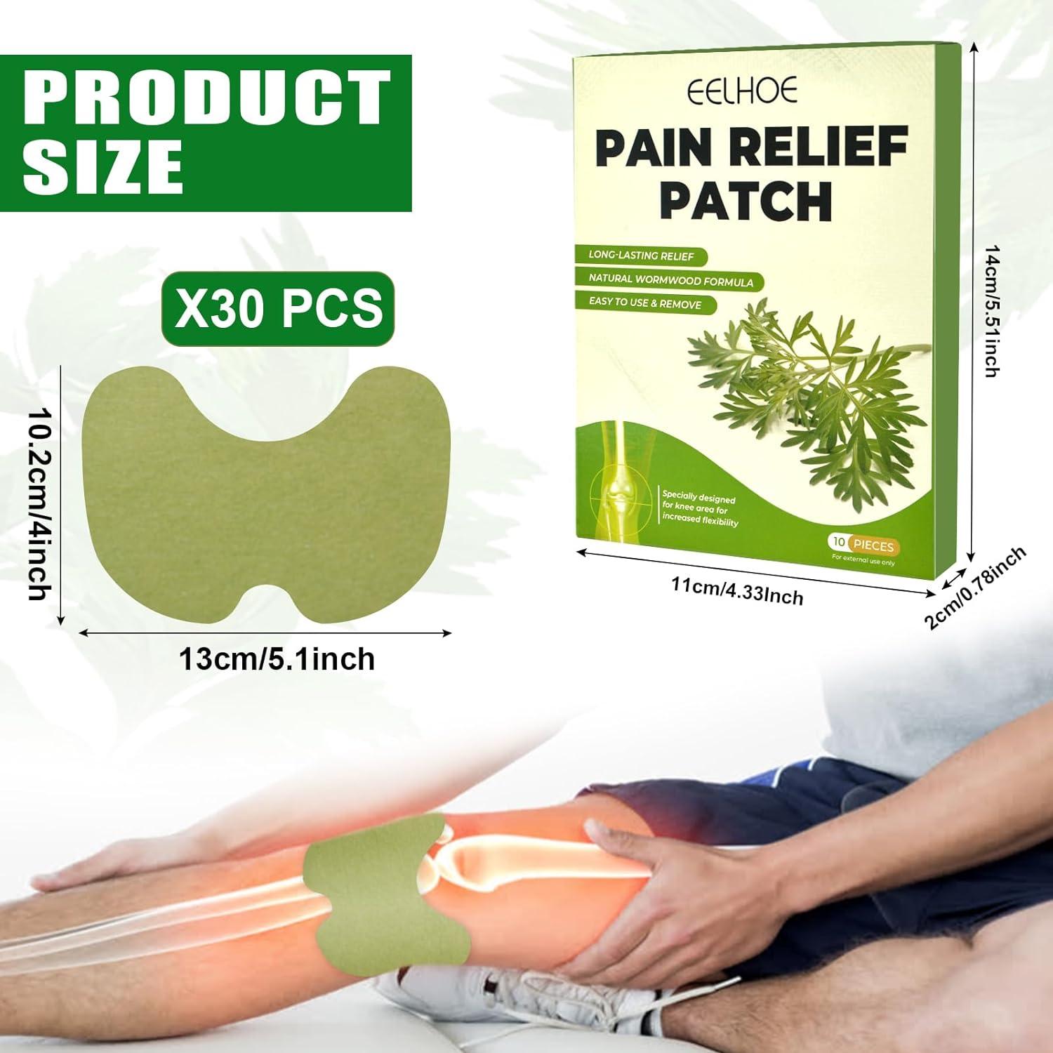 Wormwood Herbal Knee Pain Relief Patches - 40Pcs for Knee, Neck, Shoulder - Relieves Muscle ...