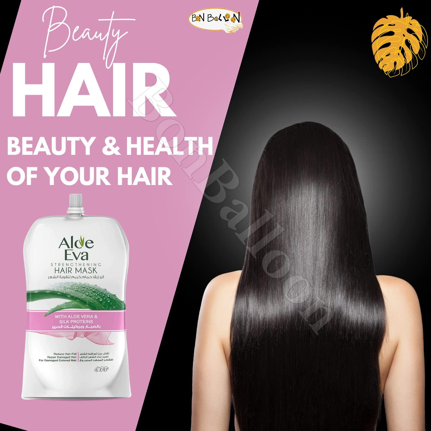 Aloe Eva Hair Mask Pouch - Deep Conditioning & Repair (8.81 oz / 250 gm ...