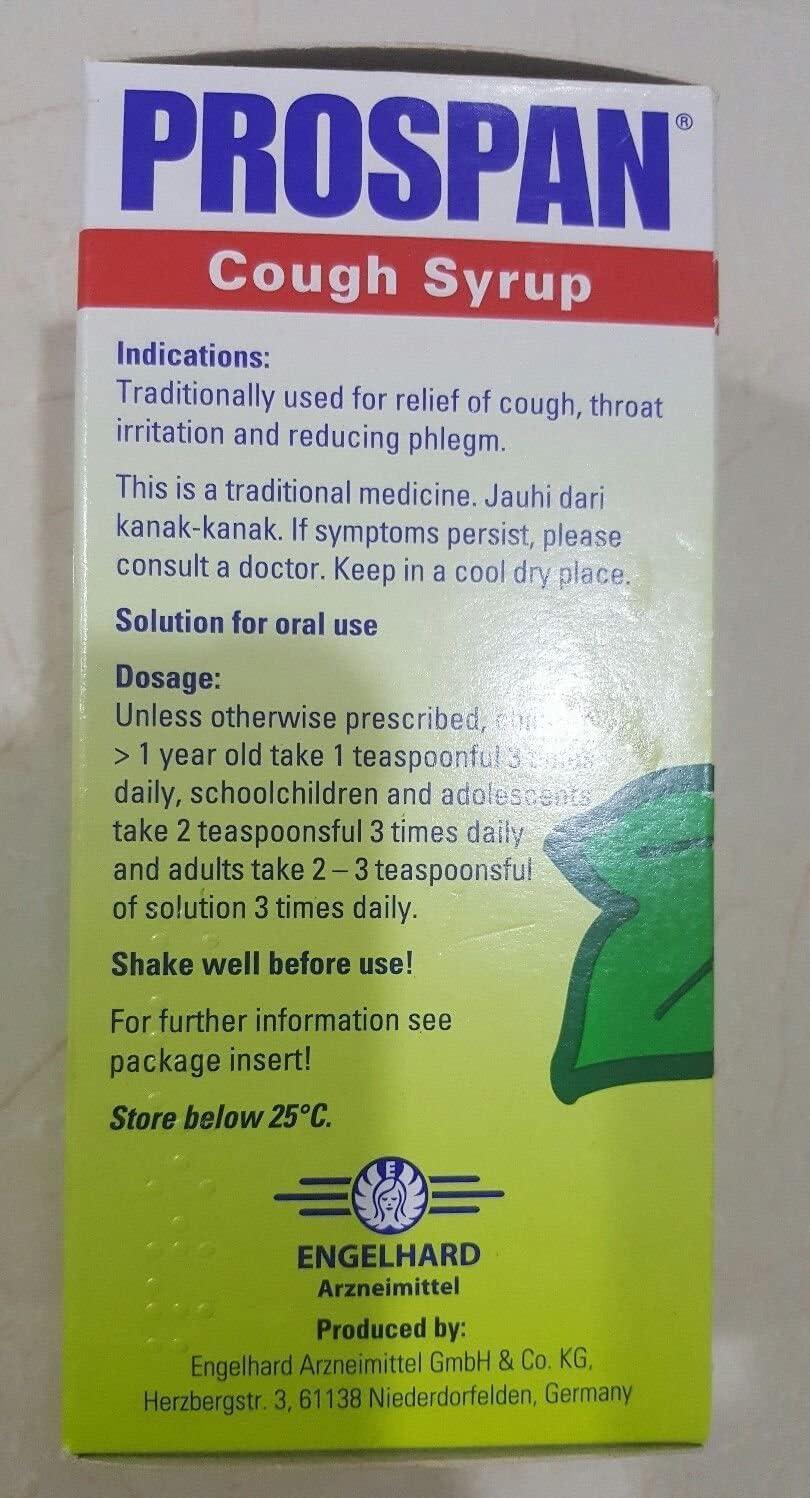 Prospan Cough Syrup 100ml - Chesty Cough and Mucus Relief | Buy Now with Express International ...