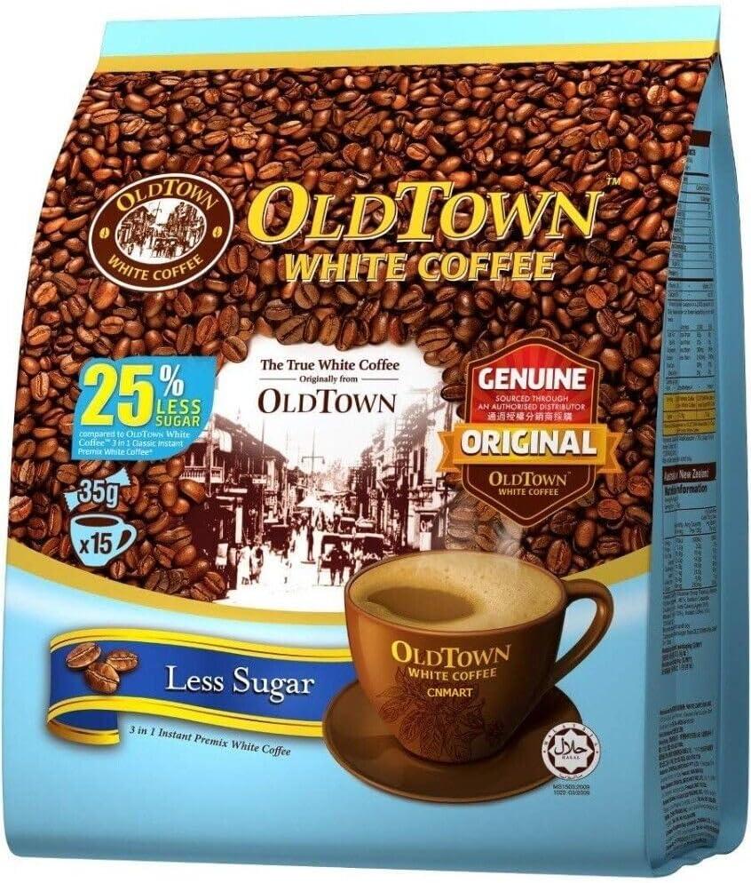 CNMART Malaysia Oldtown 3 in 1 White Coffee 25% Less Sugar 15 Sachets ...