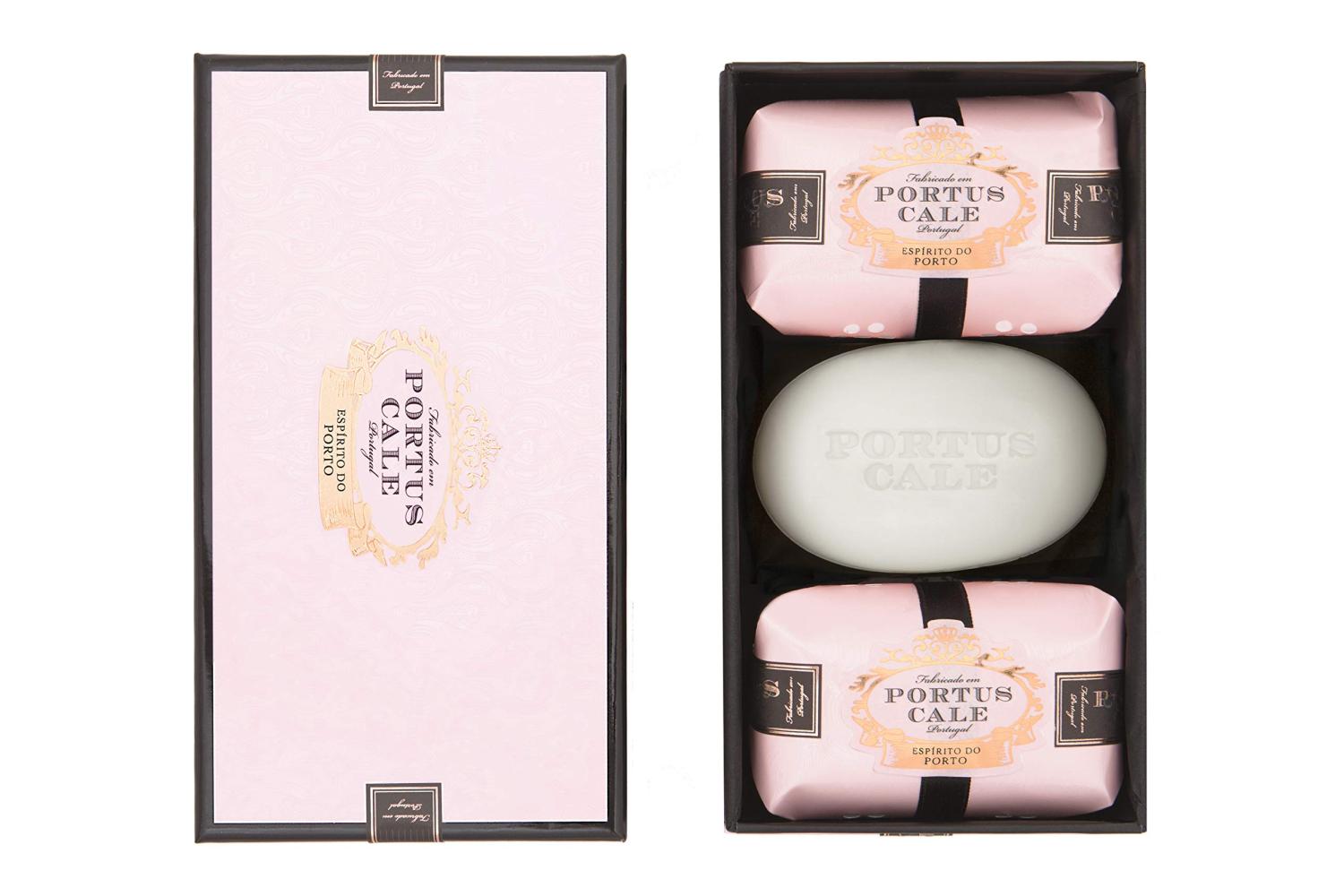 Portus Cale Rose Blush Set - Luxury Saponin Soap Trio 3 x 150g ...
