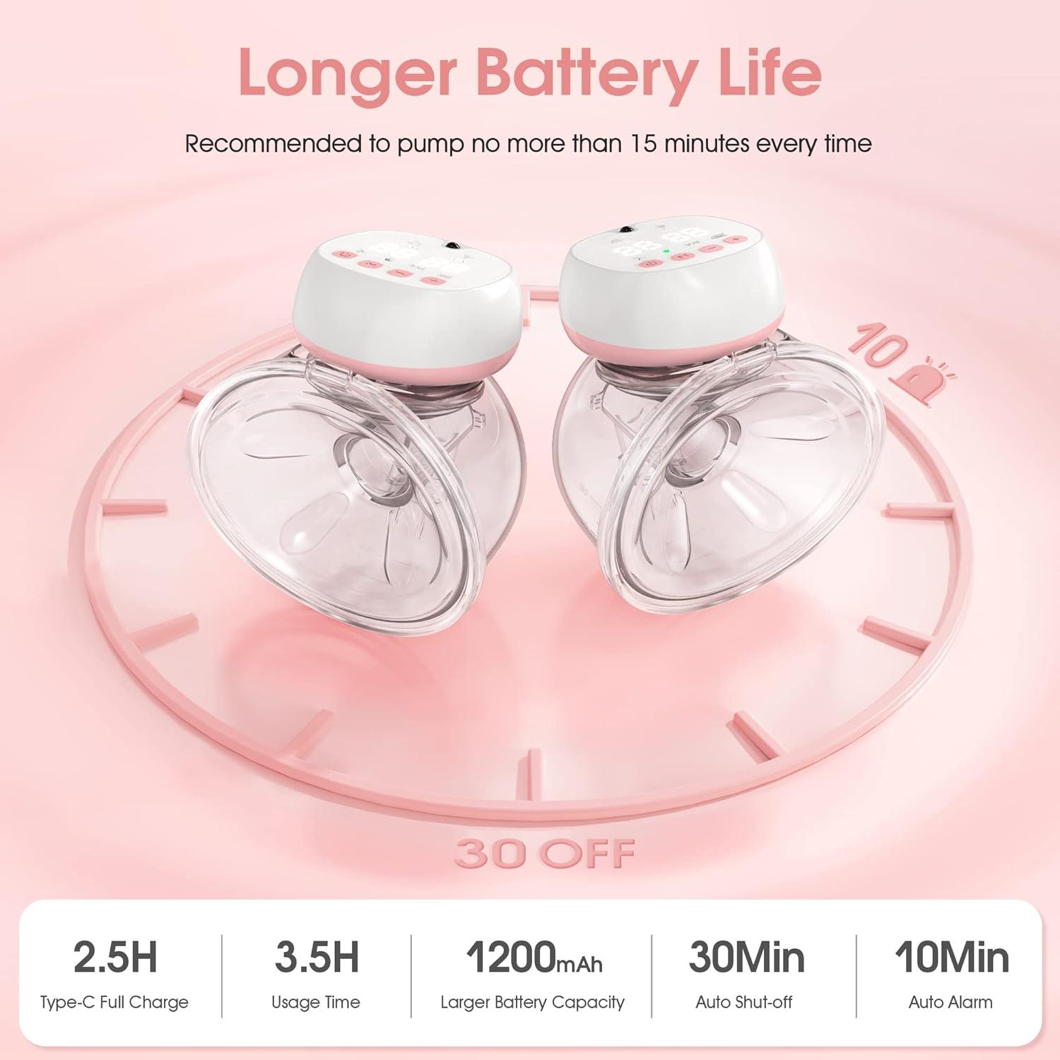 Jheppbay Double Electric Wearable Breast Pump - Handsfree & Pain-Free ...