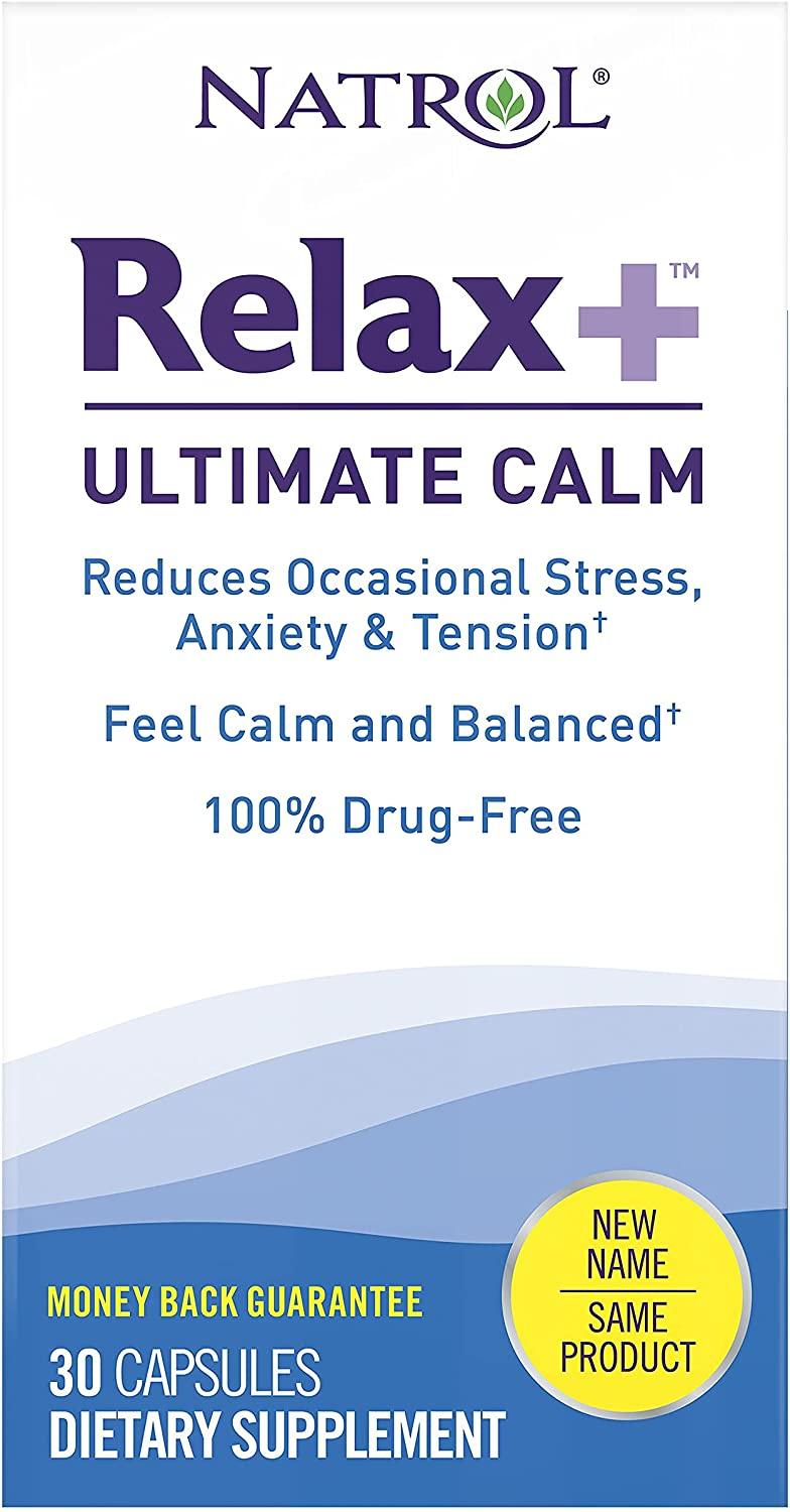 Natrol Relax+ Ultimate Calm - Stress Relief Capsules (30 Count) | Buy ...