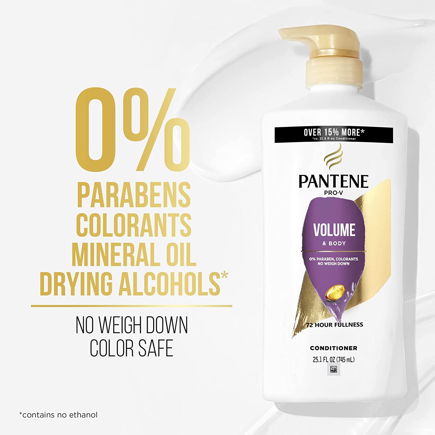 Pantene Volume & Body Hair Care Set for Fine Hair - Shampoo ...