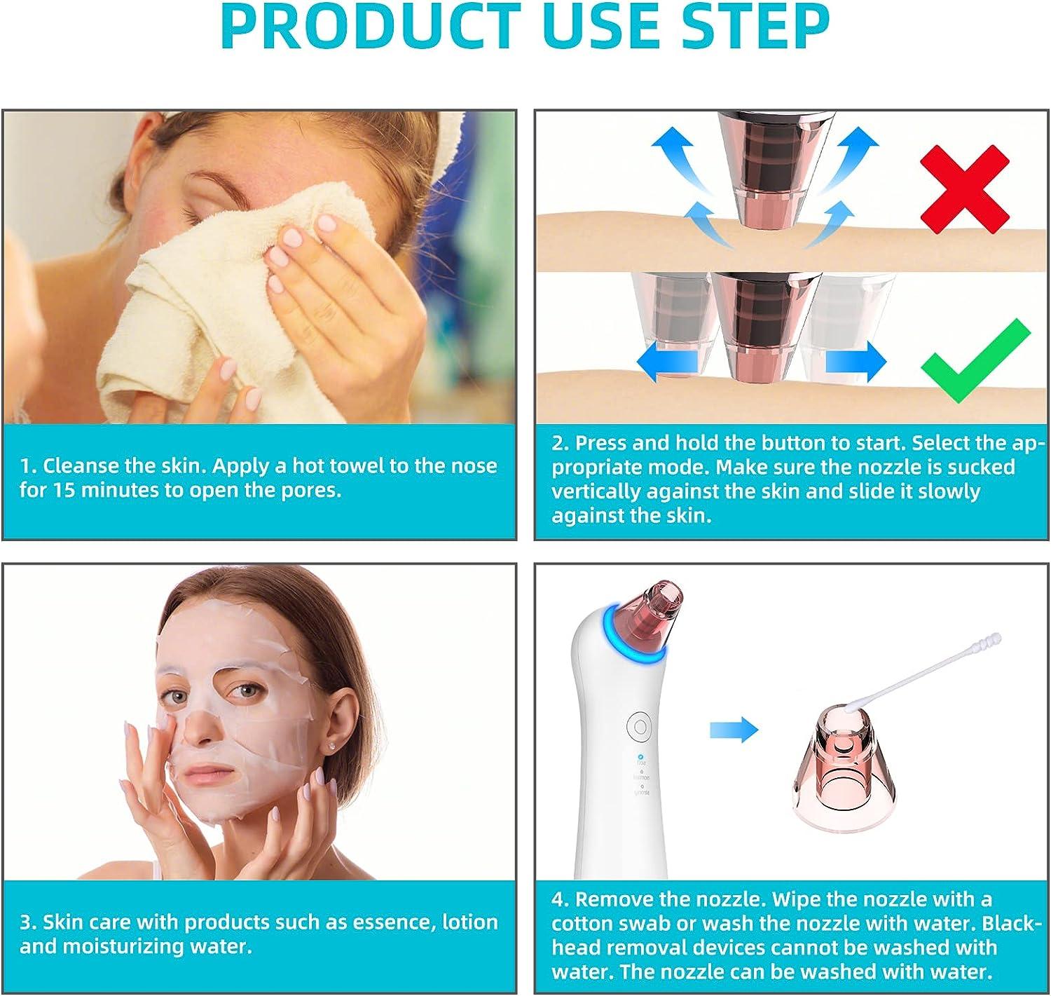 2023 Newest GERY Blackhead Remover Pore Vacuum Extractor Kit | Facial ...