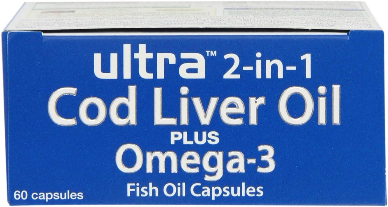 Vitabiotics Ultra Cod Liver Oil - 60 Capsules | Omega 3 Supplement ...