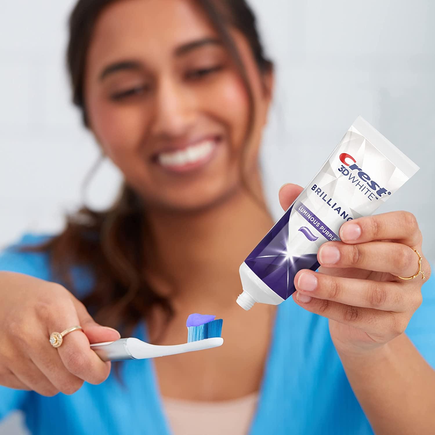 crest toothpaste purple