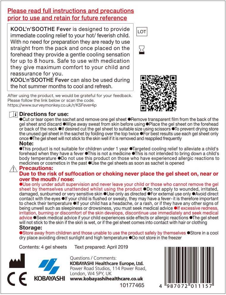 Kool 'n' Soothe Kids Cooling Strips 4 Pack - Multipack Options | Buy ...